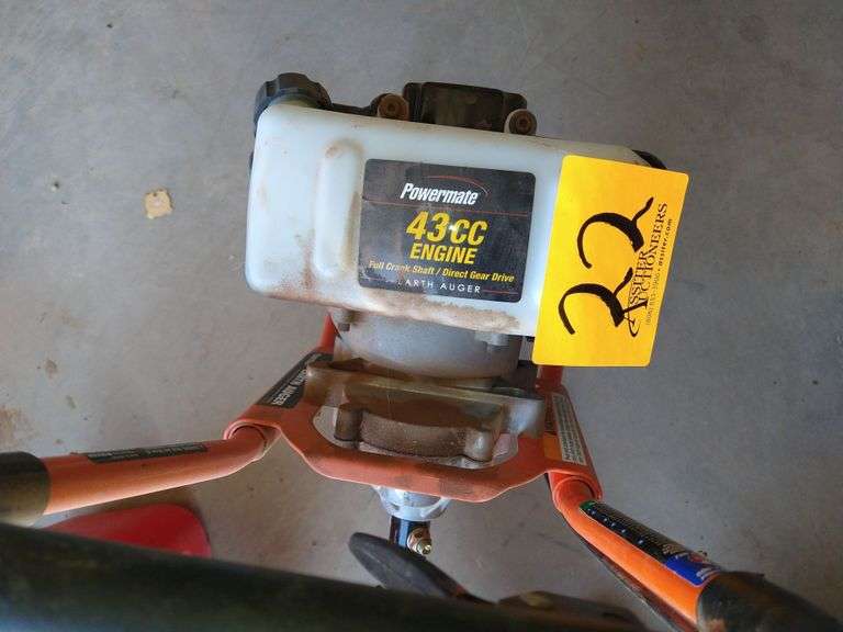 Powermate 43cc Full Crank Shaft/Direct Drive Earth Auger - Assiter ...