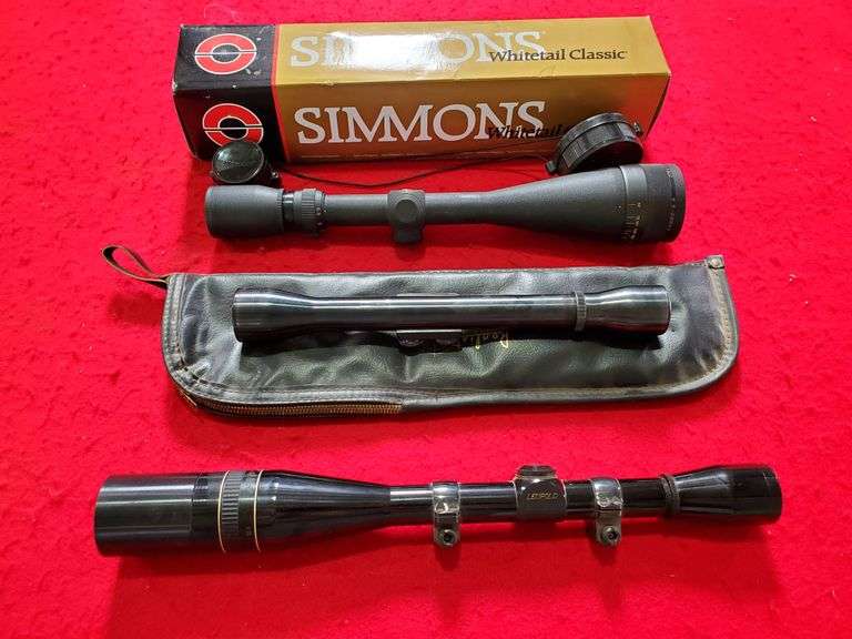 Simmons Whitetail Classic 6 5 20x50 Scope In Box Leupold 12x Scope And Unmarked Scope simmons-whitetail-classic-6-5-20x50-scope-in-box-leupold-12x-scope-and-unmarked-scope