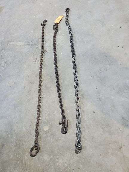 (3) Various Length and Gauge Chains - Assiter Auctioneers