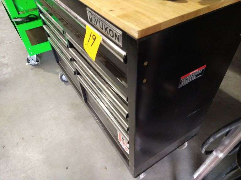 Yukon 45" 9 Drawer Mobile Work Bench - Assiter Auctioneers