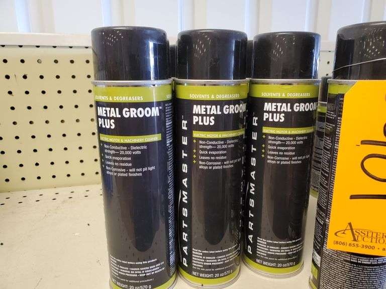 (16) Cans of Partsmaster Metal Groom Plus Electric Motor and Machinery ...
