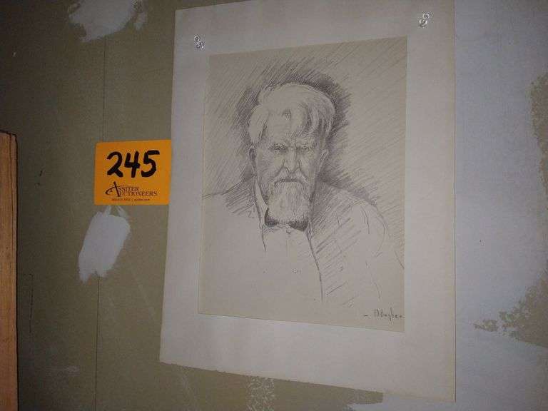 HD Bugbee Original Sketch Charles Goodnight 12 x 16 - Assiter Auctioneers
