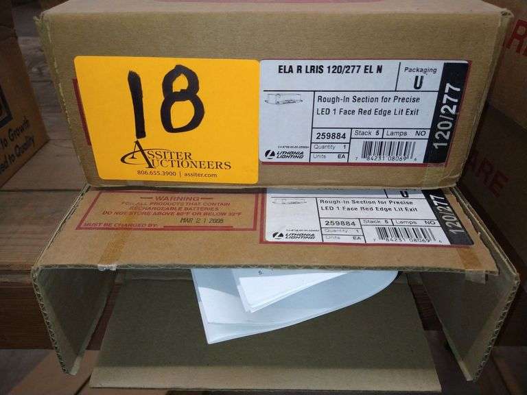 2 Rough-In Section for LED Exit Sign - Assiter Auctioneers