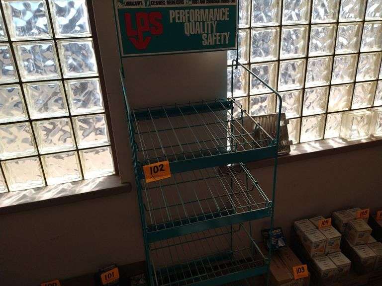 LPS Metal Display Rack, 24 x 20 x 71 - Assiter Auctioneers