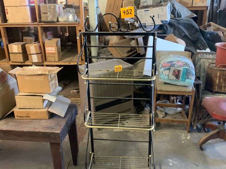 Bakers Rack 24 x 10 x 60 - Assiter Auctioneers