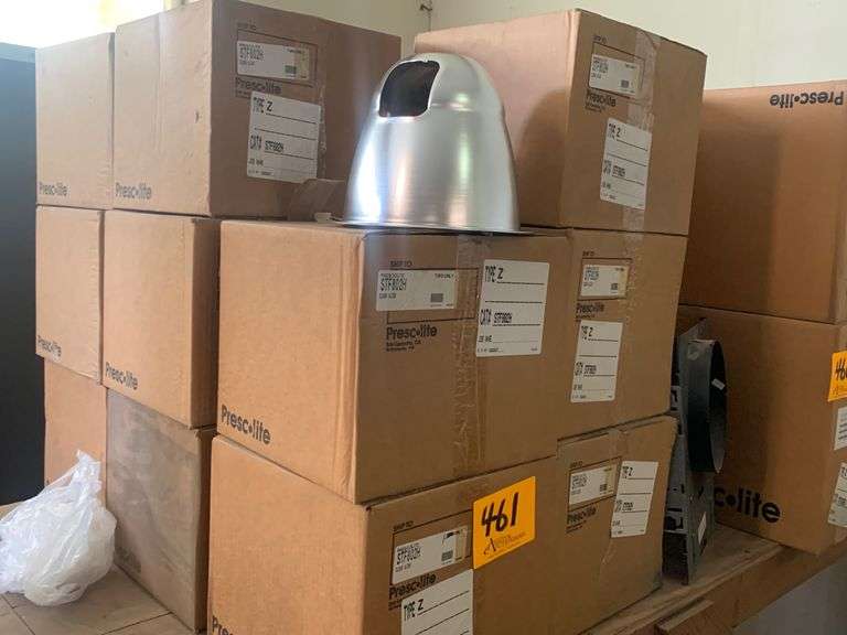 (34) Prescolite Type Z Clear ALZAK Reflectors - Assiter Auctioneers