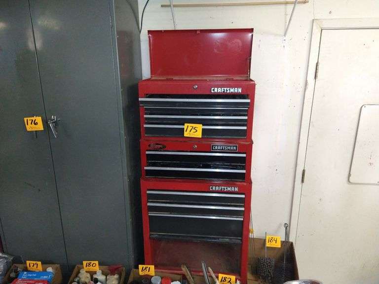 Craftsman Stacking Tool Boxes with Tools - Assiter Auctioneers