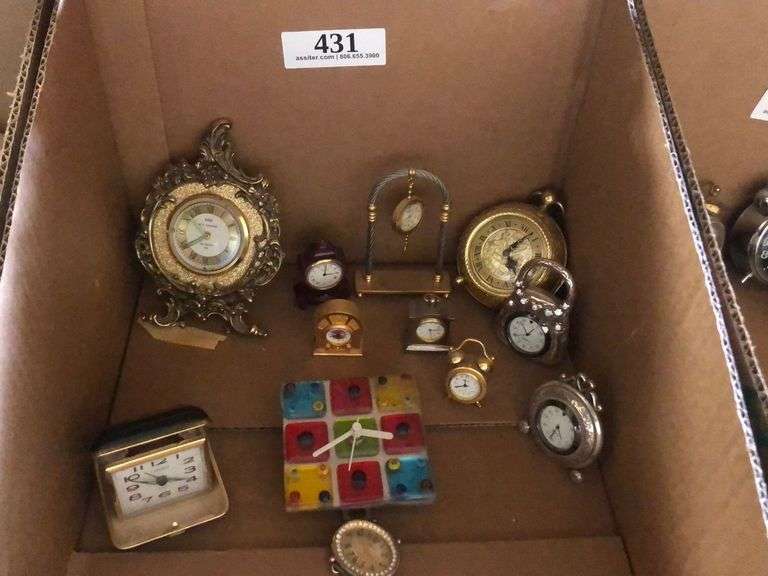 (14) Mini Clocks incl. Bradley, Brighton, Collezio - Assiter Auctioneers