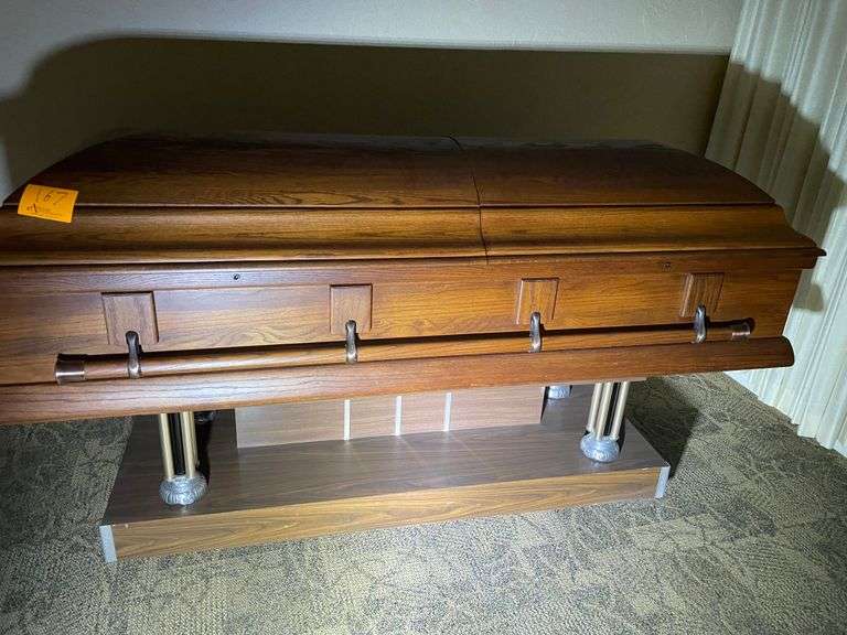Wooden Casket with Stand - Assiter Auctioneers