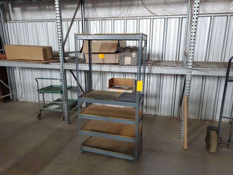 Metal Storage Rack 3' x 18.25" x 6' - Assiter Auctioneers