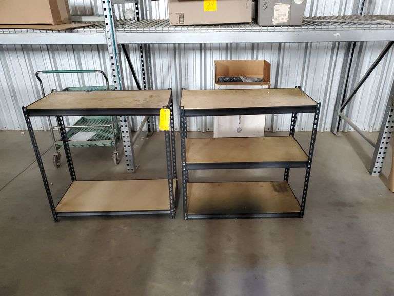 (2) Storage Racks 36.5" x 18.25" x 3' - Assiter Auctioneers