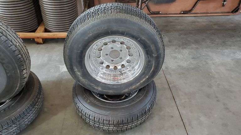 (2) Goodyear Tires w/Billet Rims (P225/75R15) - Assiter Auctioneers