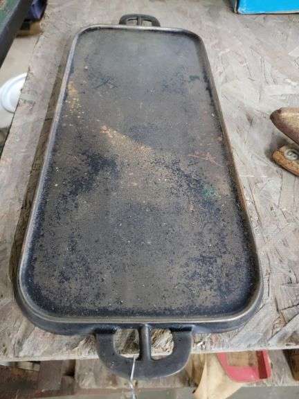 Cast Iron Griddle No Markings Baer Auctioneers Realty Llc