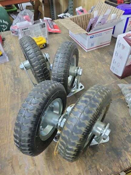 Cart/Table Attachable Wheels - Baer Auctioneers - Realty, LLC