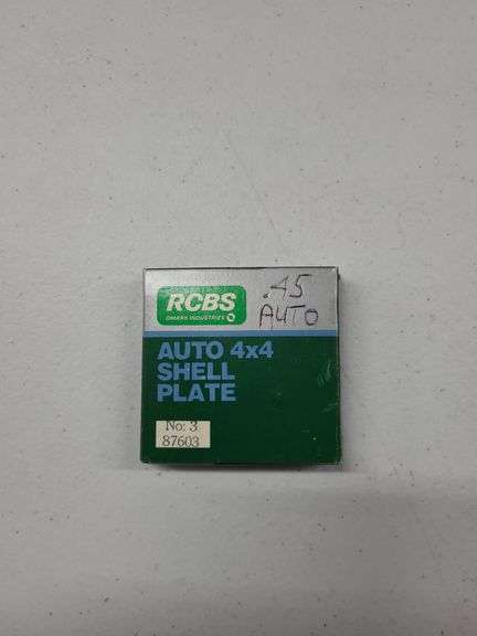 RCBS 4X4 shell plate No. 3 - Baer Auctioneers - Realty, LLC