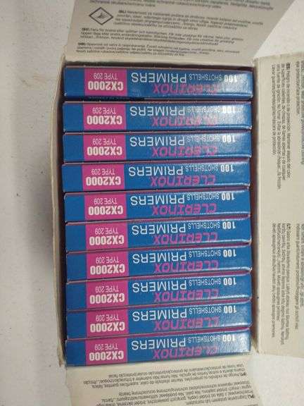 1000 count box CX2000 Type 209 Primers - Baer Auctioneers - Realty, LLC