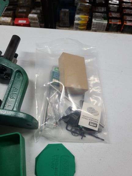 RCBS Auto 4x4 press w/ tools and parts - Baer Auctioneers - Realty, LLC