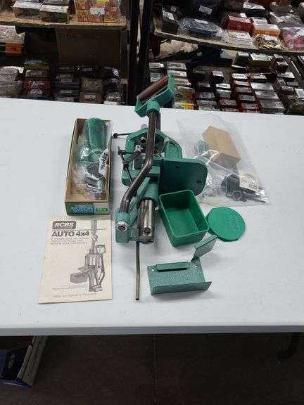 RCBS Auto 4x4 press w/ tools and parts - Baer Auctioneers - Realty, LLC