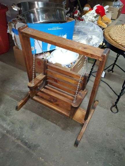 Doll Swing, Buggy and Doll - Baer Auctioneers - Realty, LLC