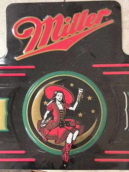 Metal Miller High Life Sign - Baer Auctioneers - Realty, LLC