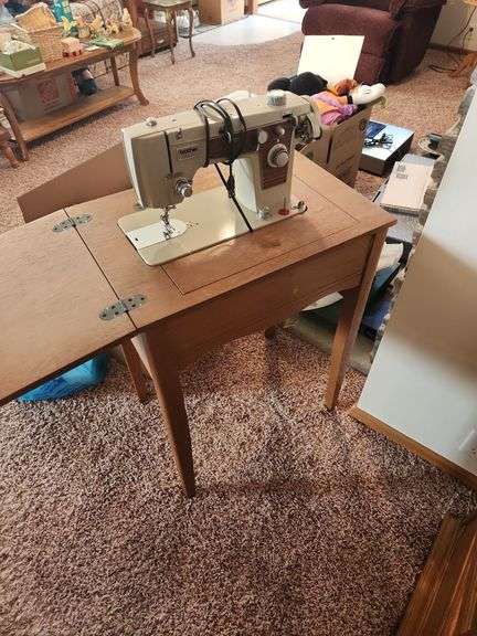 Brother Sewing Machine in Cabinet - Baer Auctioneers - Realty, LLC