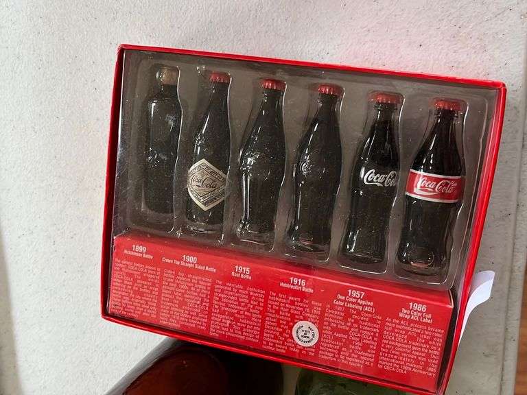 Mini Coca Cola Bottles, 3 Assorted Bottles - Baer Auctioneers - Realty, LLC
