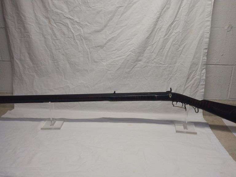 Child & Pratt American Long Rifle 36cal Black Powder - Baer Auctioneers ...