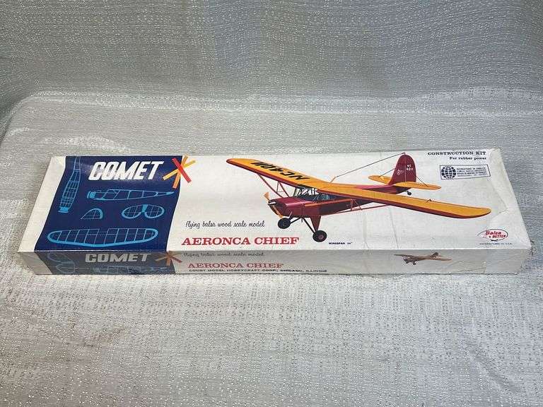 3506 Comet Aeronca Chief - 54 inch Wingspan Balsa Wood Model Kit - Baer ...