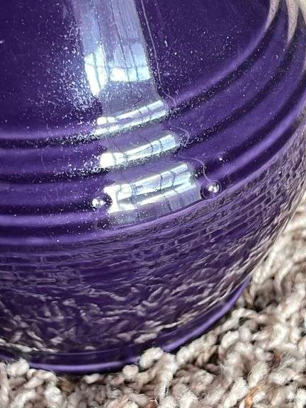 Fiesta Plum Royalty Vase Fiestaware - Baer Auctioneers - Realty, LLC