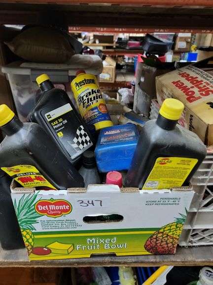 2 Boxes Of 30, 10W-40 Oil, Spray Lubricant, Brake Fluid, Misc - Baer ...