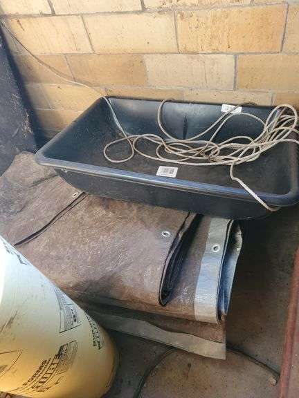 2 Tarps, Mud Box, Concrete Form - Baer Auctioneers - Realty, LLC