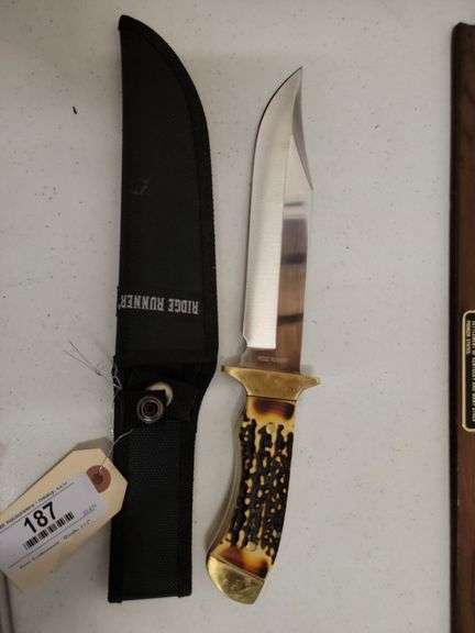 Ridge Runner Knife W/ Sheath - Baer Auctioneers - Realty, LLC