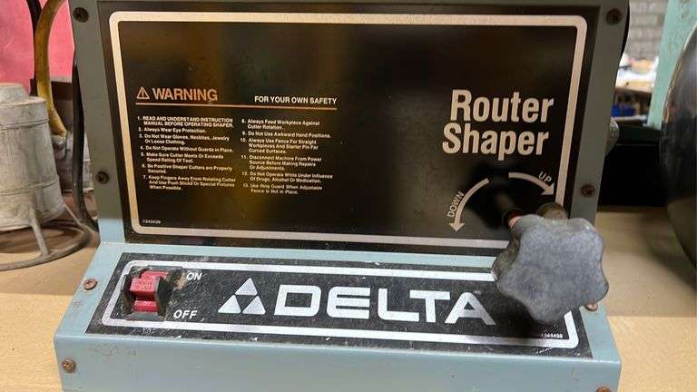 Delta Router Shaper - Baer Auctioneers - Realty, LLC