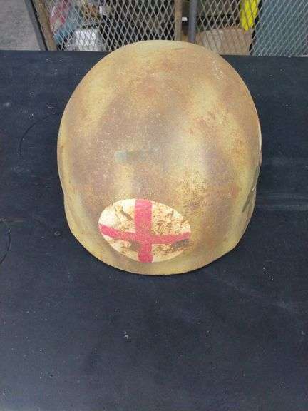 WW II LUPT Paratrooper helmet - Baer Auctioneers - Realty, LLC