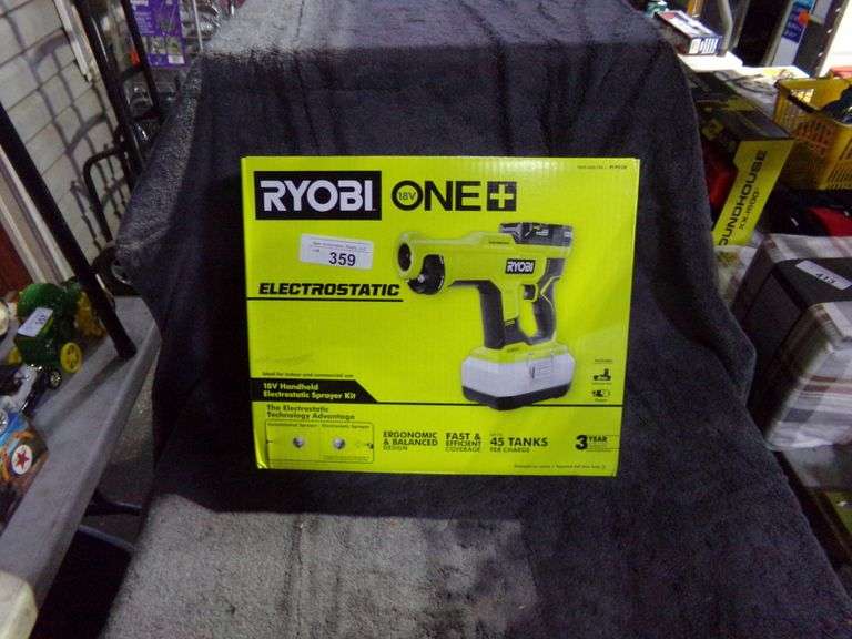Ryobi 18v One Plus Electrostatic Sprayer Kit - Baer Auctioneers ...