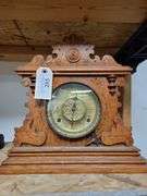 Ingram Antique Mantle Clock, Has Key - Baer Auctioneers - Realty, LLC