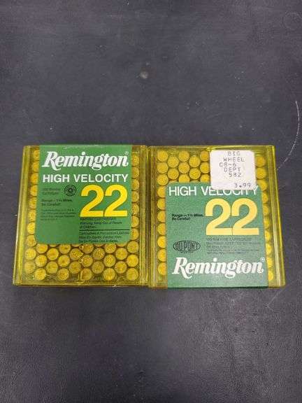 2-100 Rnd Box Remington 22 LR HVSB - Baer Auctioneers - Realty, LLC