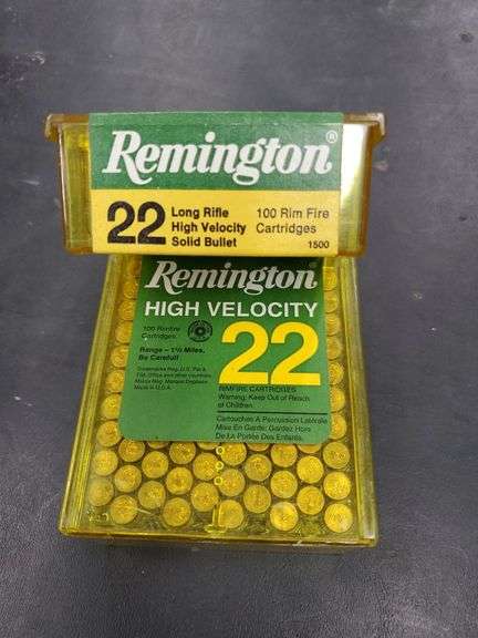 2-100 Rnd Box Remington 22 LR HVSB - Baer Auctioneers - Realty, LLC