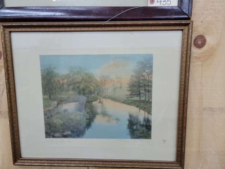 Vintage Signed Wallace Nutting Hand Painted Color "BARRE BROOK" - Baer ...