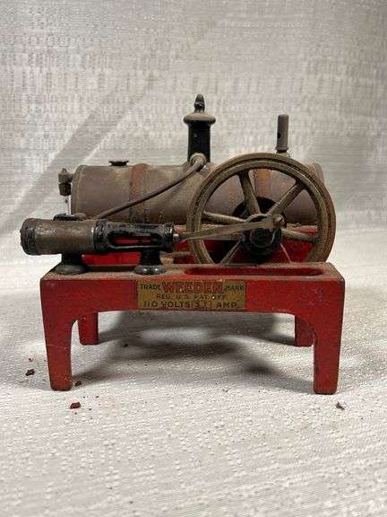Antique Weeding Miniature Steam Engine Toy - Baer Auctioneers - Realty, LLC