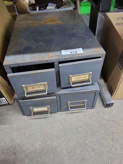 2 Metal Box Drawers - Baer Auctioneers - Realty, LLC
