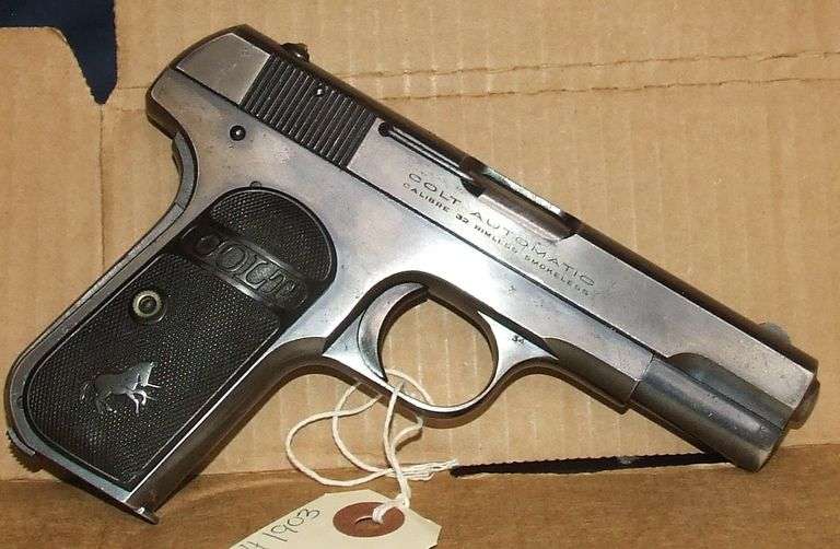 Colt Hammerless 32 Auto Revolver - Baer Auctioneers - Realty, LLC