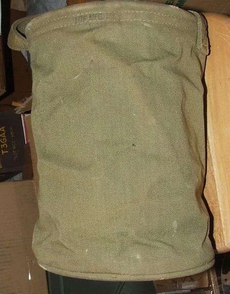 US WW2 Horse, Water, Feed Bucket. - Baer Auctioneers - Realty, LLC