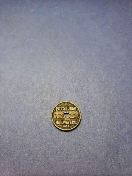 1922 Pittsburgh Railway Token - Baer Auctioneers - Realty, LLC