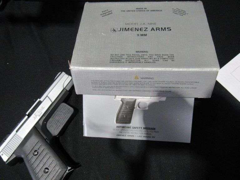 Jimenez JA-Nine 9mm Pistol - Baer Auctioneers - Realty, LLC