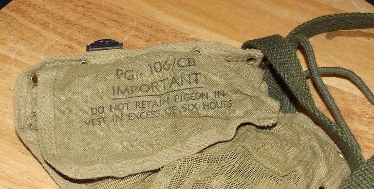 WW2 US PG-106/CB Airborne Pigeon Vest - Baer Auctioneers - Realty, LLC