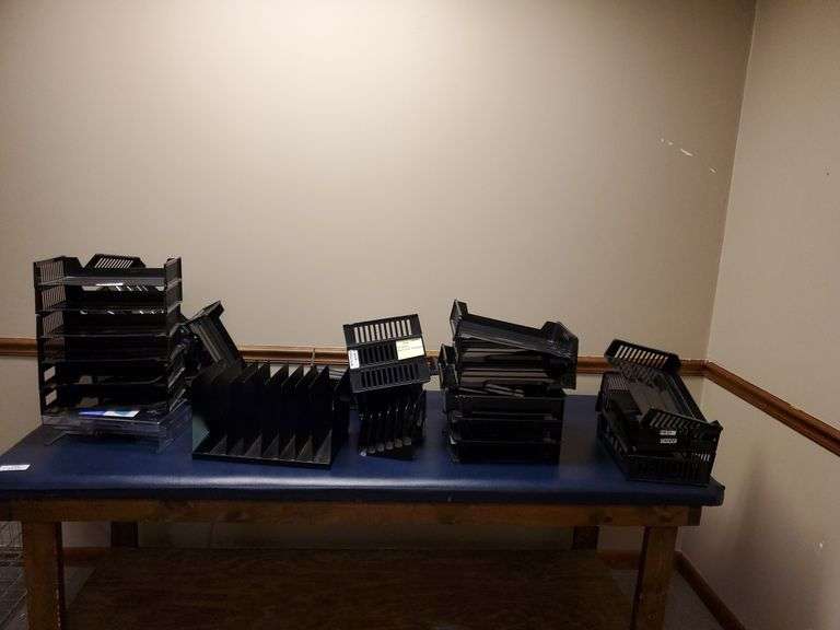 Large Lot of Desktop File Bins - Baer Auctioneers - Realty, LLC