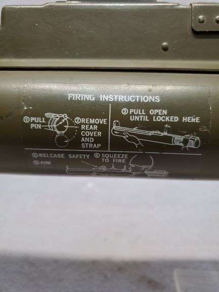 M72A1 Anti-tank Rocket launcher 1969 - Baer Auctioneers - Realty, LLC