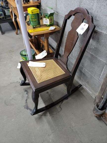 Cane Bottom Rocking Chair - Baer Auctioneers - Realty, LLC