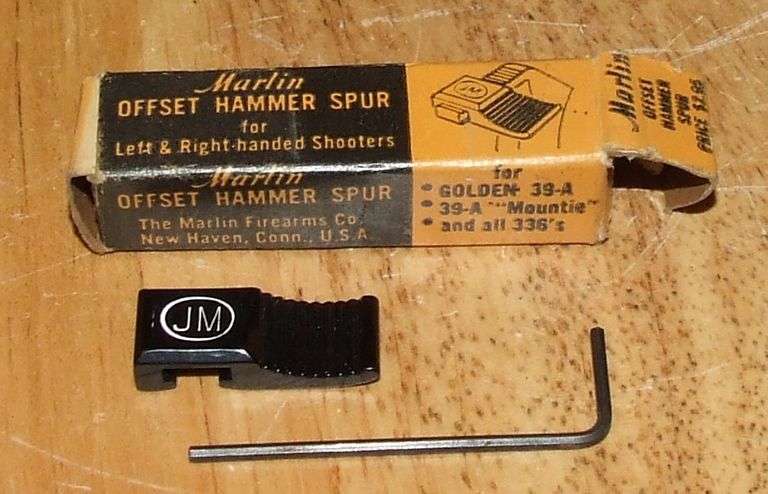 Original JM Marlin Offset Spur Hammer & Box - Baer Auctioneers - Realty ...